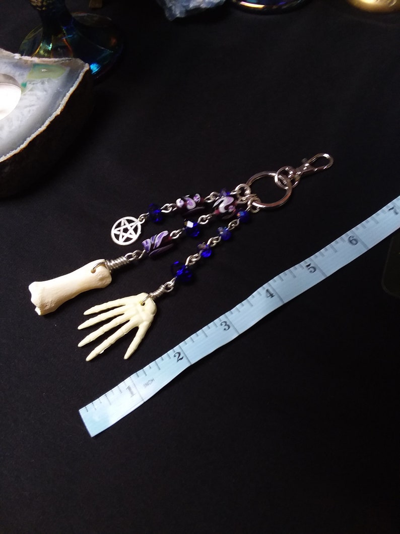 Bone Keychain Deer Bone Keychain Gothic Keychain Key Chain | Etsy