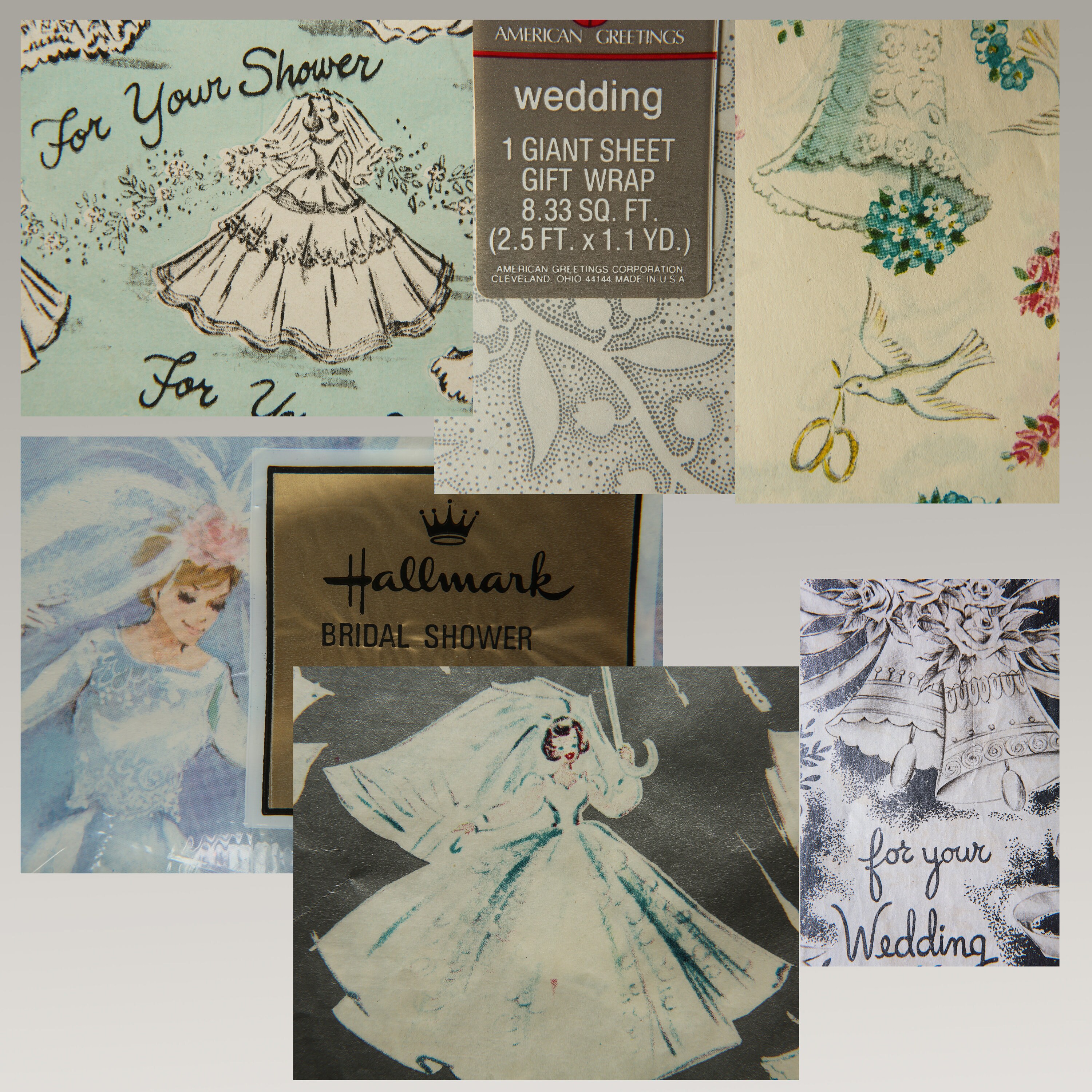 Vintage Wedding Wrapping Paper