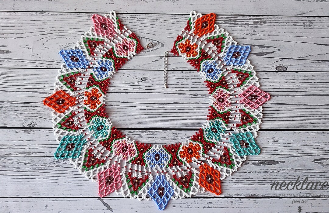 DIGITAL, Collar With Beads Pattern PNG, Оnly Scheme, Freedom of Ukraine ...