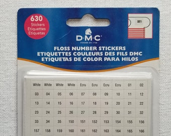 DMC Floss Number Chart Black & White - Instant PDF Download - Etsy