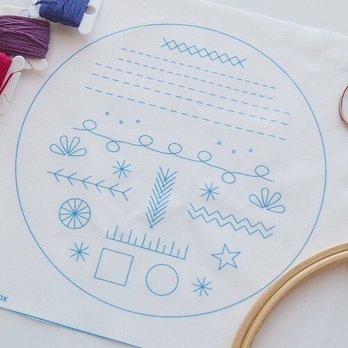 Spring Embroidery Stitch Sampler - Etsy