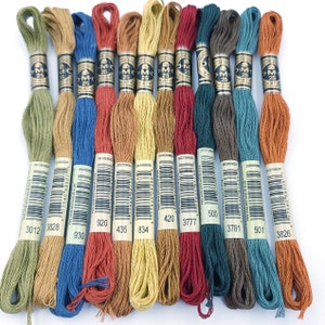 Sweater Weather DMC Floss Bundle - Embroidery or Cross Stitch Floss in ...