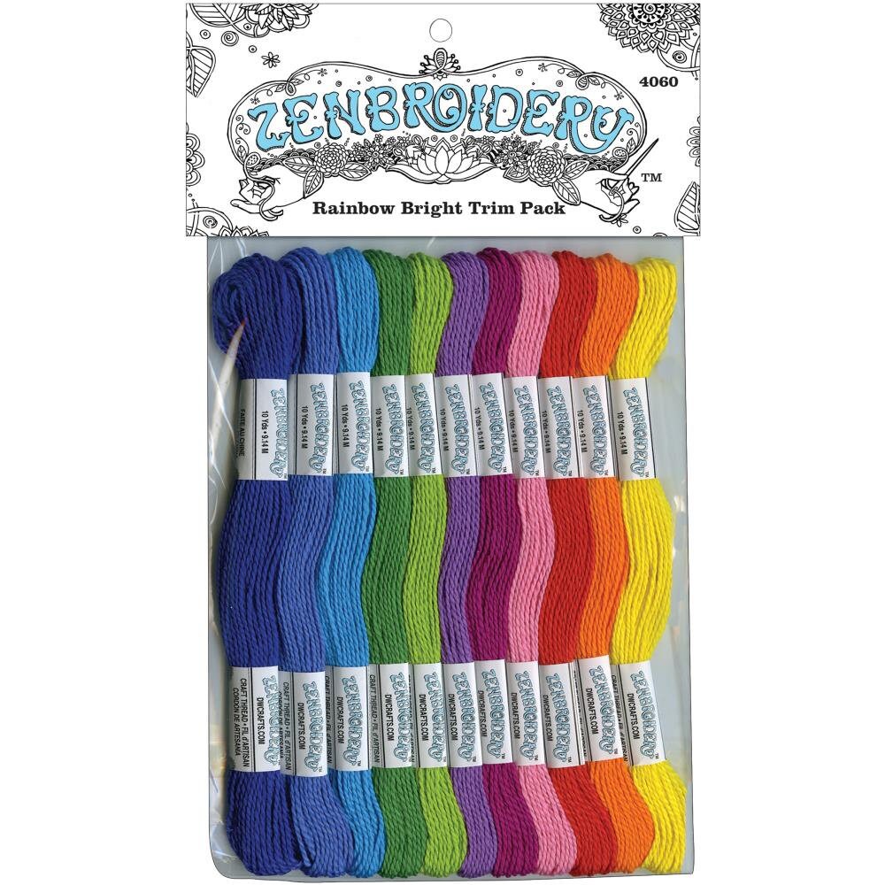 Zenbroidery Rainbow Floss and Trim Pack DW4060 | Etsy