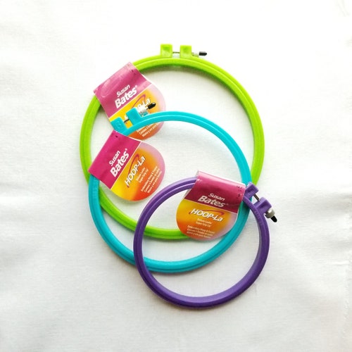 Susan Bates Hoop-la Plastic Embroidery Hoop in Your Choice of | Etsy