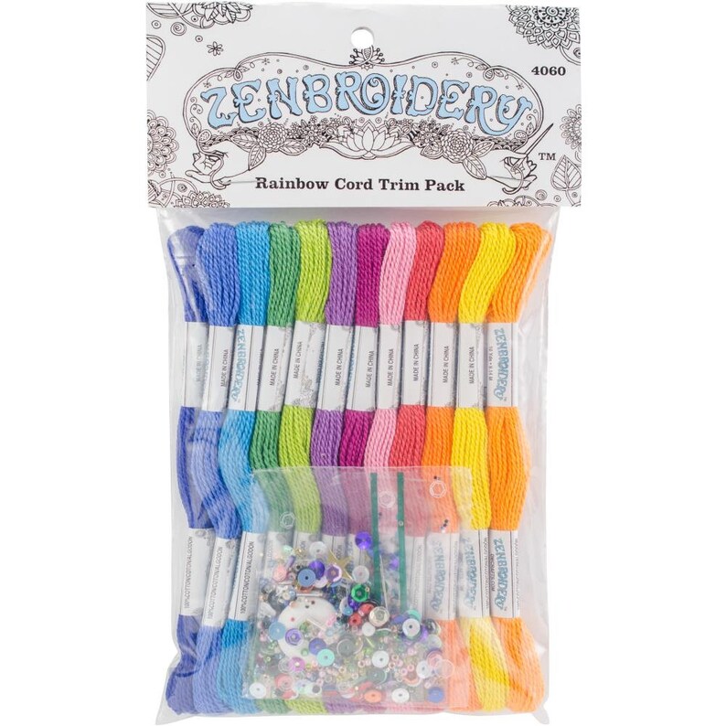 Zenbroidery Rainbow Floss and Trim Pack DW4060 - Etsy