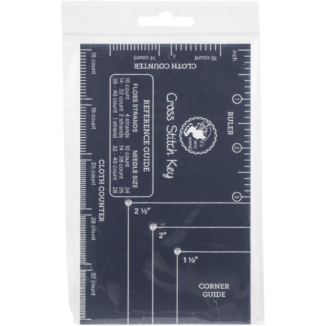 Cross Stitch Key by It's Sew Emma - 4 in 1 Tool, Cross Stich Guide and ...