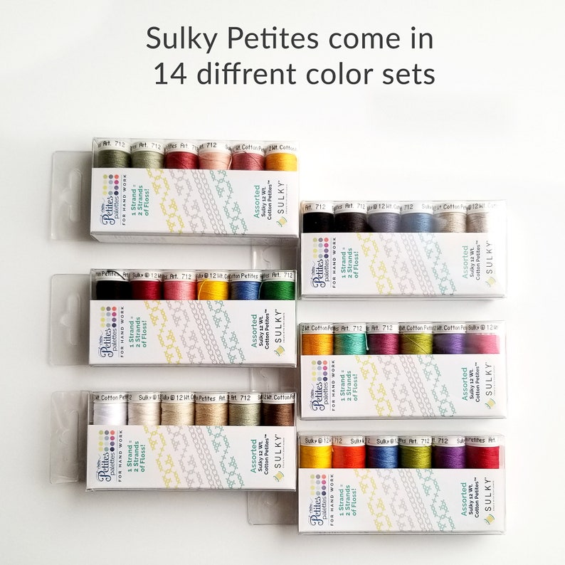 Brights Collection Sulky Sampler 12wt Cotton Petites 6 Pack ...