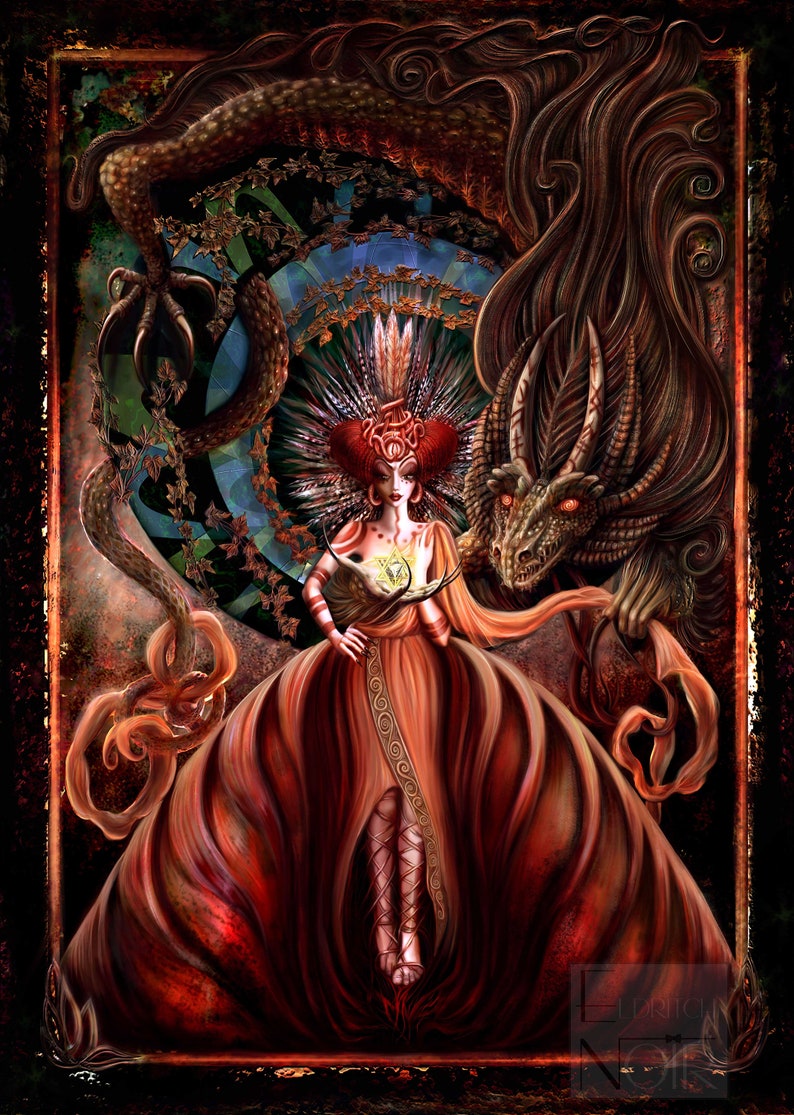 Limited Edition Ancient European Pagan Priestess/goddess A Queens ...