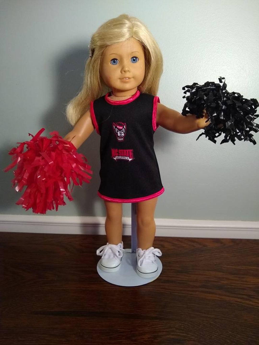 Cheerleading Outfit for American Girl Size Doll of a Young NC State Fan ...