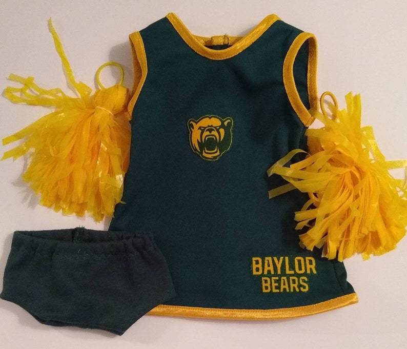 Cheerleading Outfit for American Girl Size Doll of a Young Baylor Bears ...