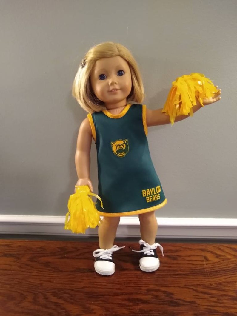 Cheerleading Outfit for American Girl Size Doll of a Young Baylor Bears ...