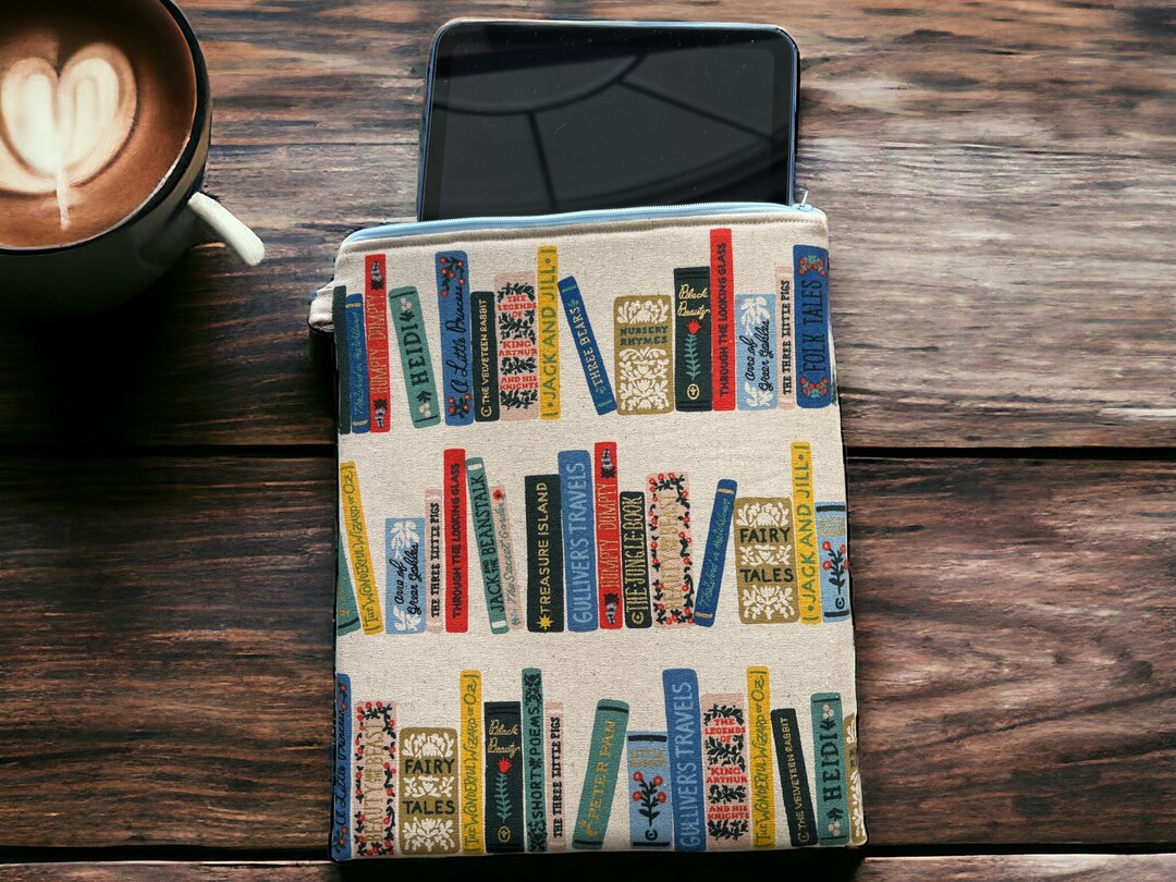 Rifle Paper Co Curio Book Club Fabric Tablet Case Tablet Sleeve iPad ...