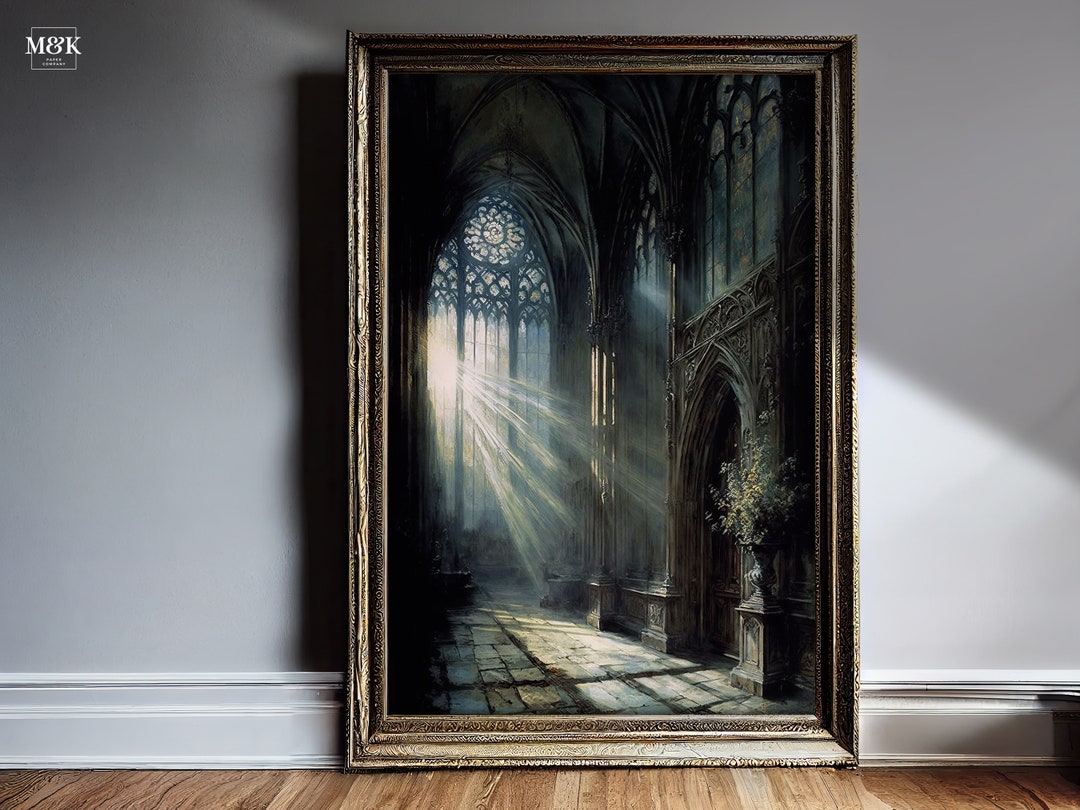 Light Academia Scene / Dark Academia Wall Art / Downloadable Art Print ...