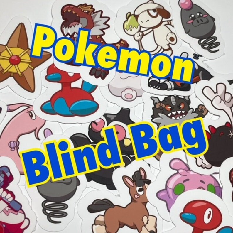 Pokemon Sticker Blind Bag - Etsy
