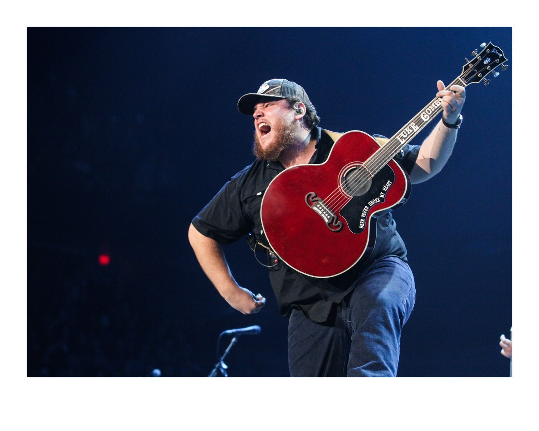 2020 Luke Combs High Quality Fine Art Archival Photo Paper Print Sizes ...