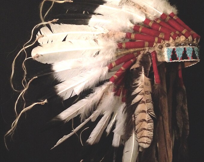 War Bonnet, Plains Indian Inspired Head Dress, Native American Style ...