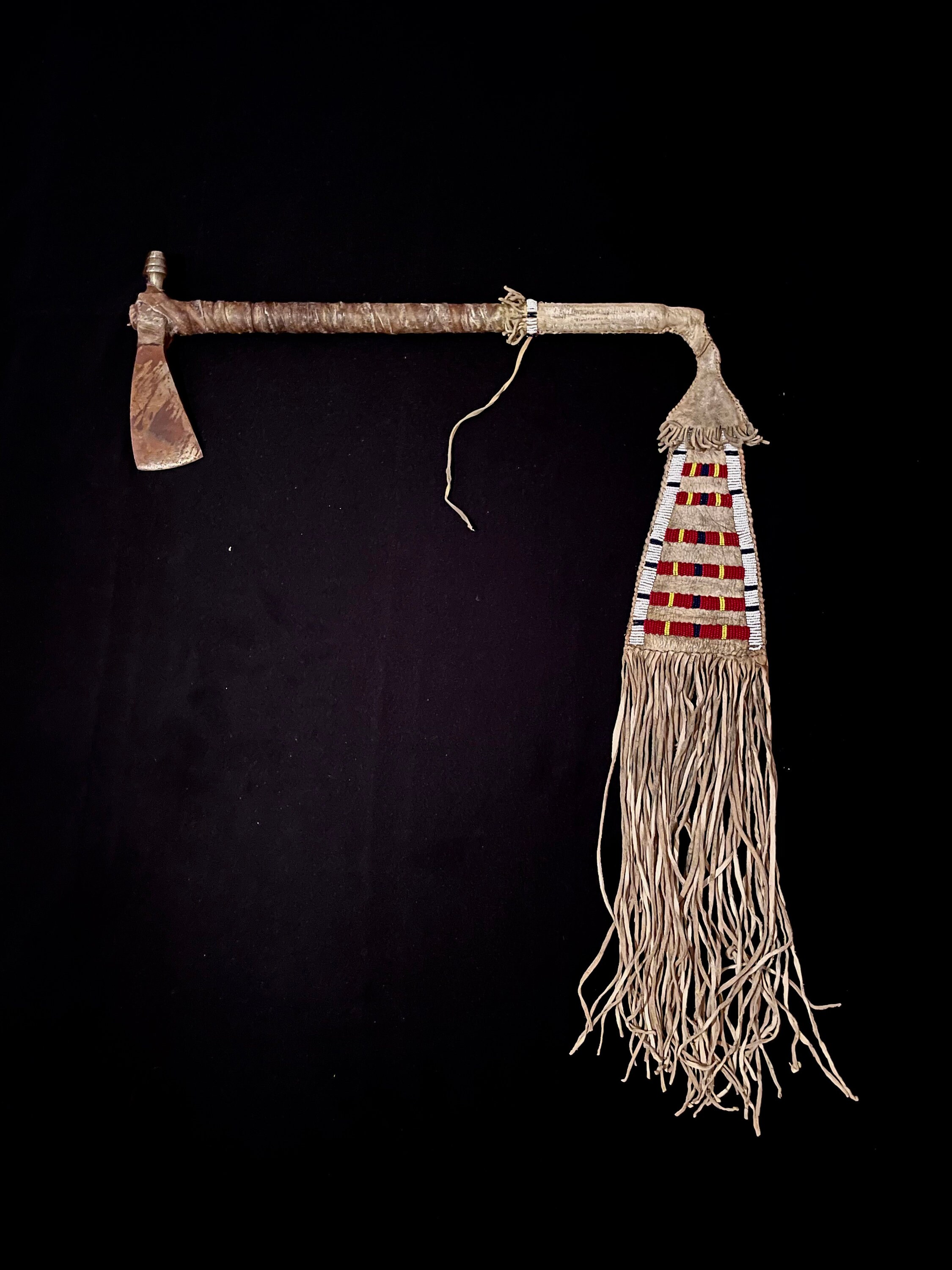 Lakota Style Tomahawk With Beaded Hide Drop. C. 1865 - Etsy