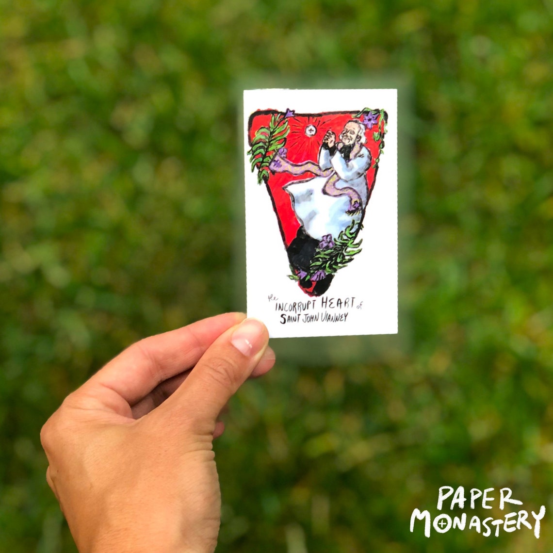 St. John Vianney Holy Card Incorrupt Heart of John Vianney - Etsy