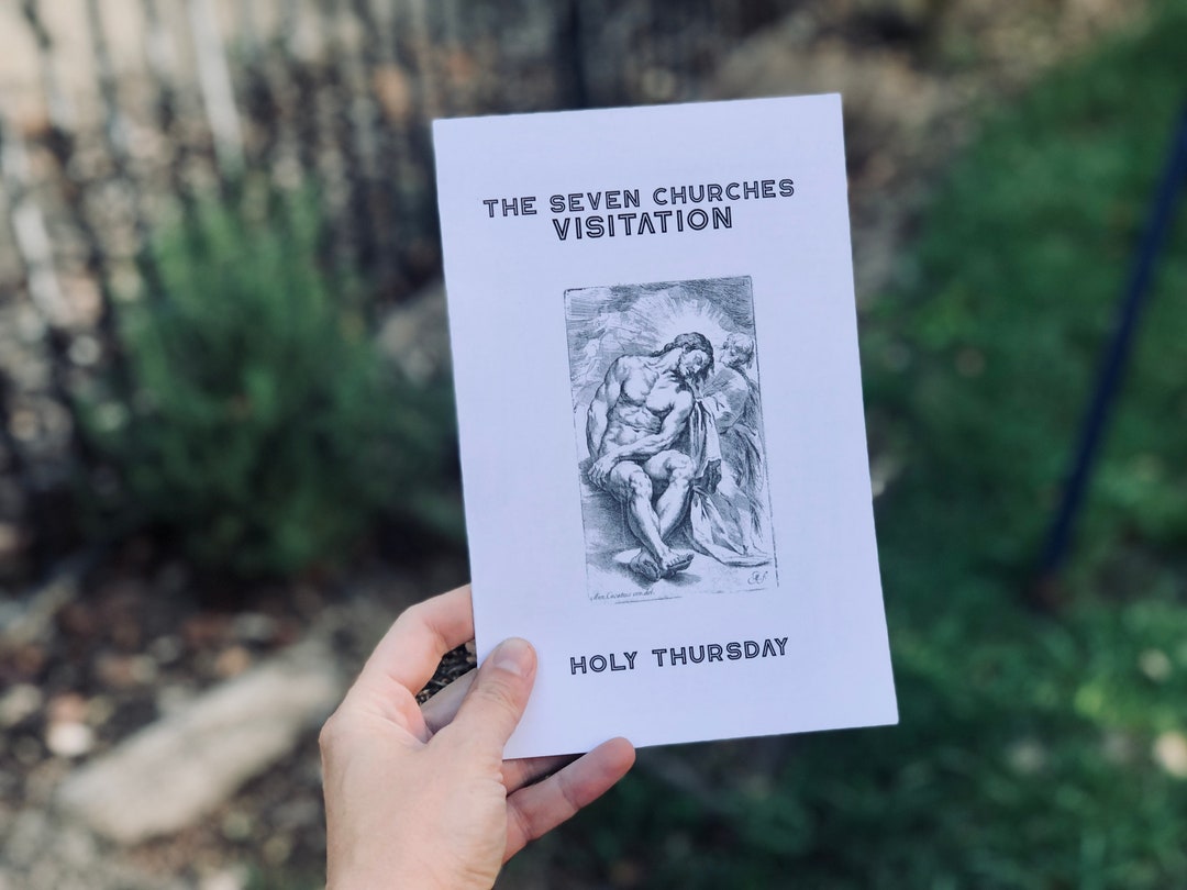 Seven Churches Visitation Printable Booklet Holy Thursday, Catholic ...