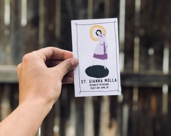 Saint Gianna Molla Prayer Card - Etsy