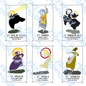 Printable Saint Cards Digital Holy Cards Catholic Printable - Etsy