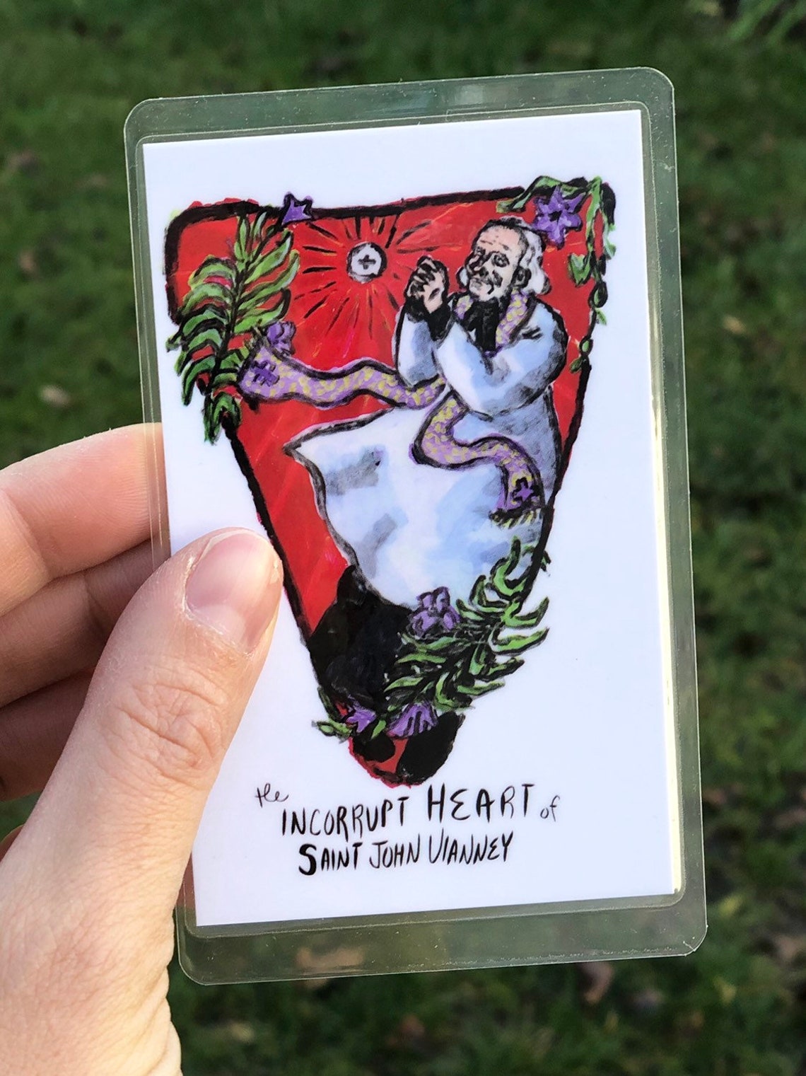 St. John Vianney Holy Card Incorrupt Heart of John Vianney - Etsy