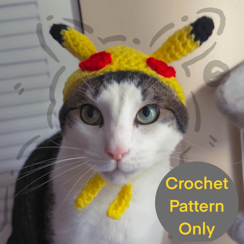 Crochet Pikachu Pattern - Etsy