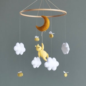 Winnie the Pooh Mobile Baby Winnie the Pooh Nursery Decor Bumble Bee ...