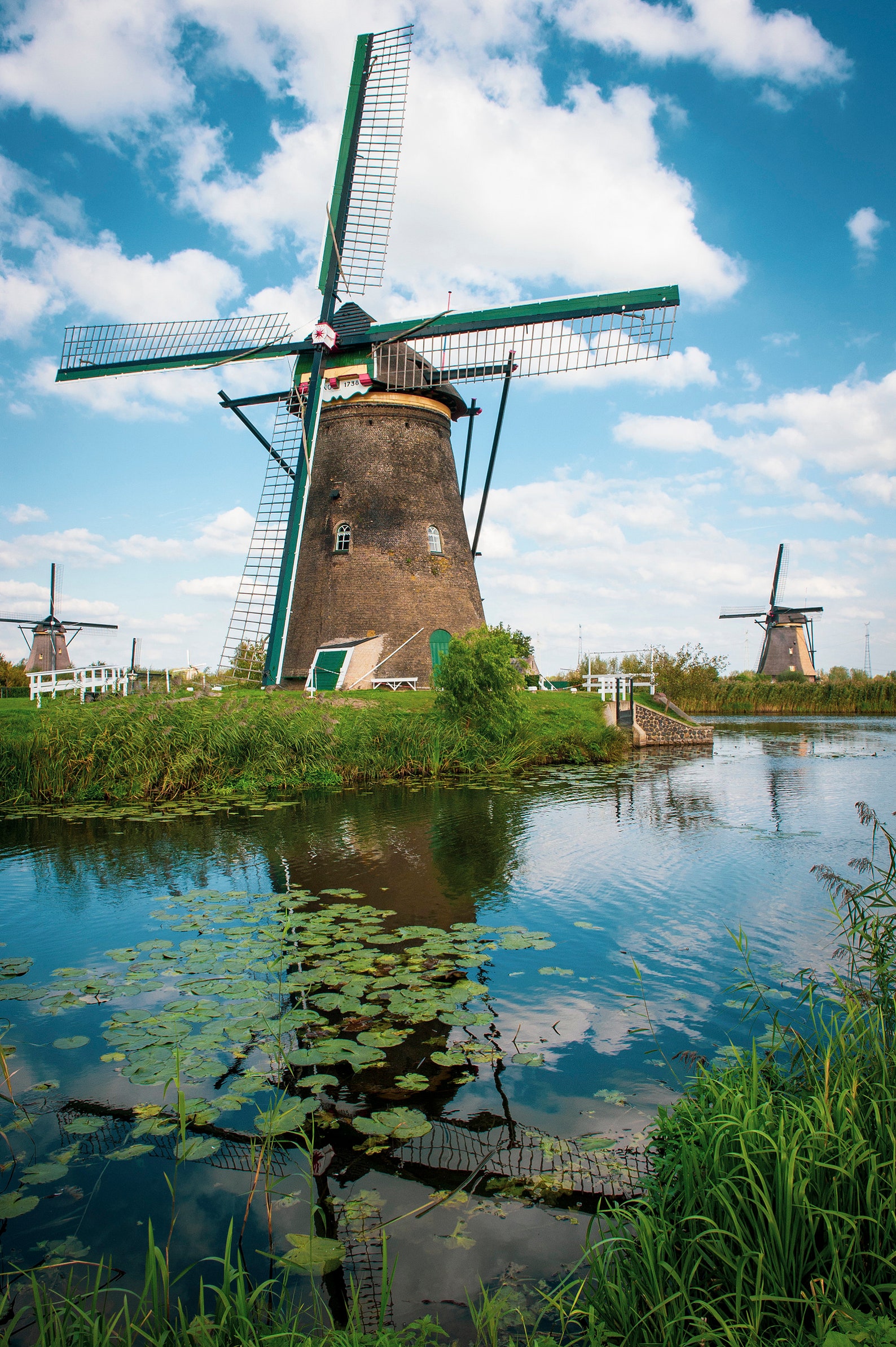 Dutch Windmills Photography Print: Netherlands Landscape Scenery Wall ...