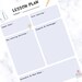 Lesson Plan Templates Printable & Digital - Etsy