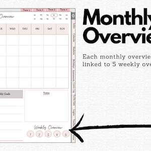 Undated Digital Teacher Planner August July for Goodnotes on iPad ...