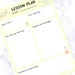 Lesson Plan Templates Printable & Digital - Etsy