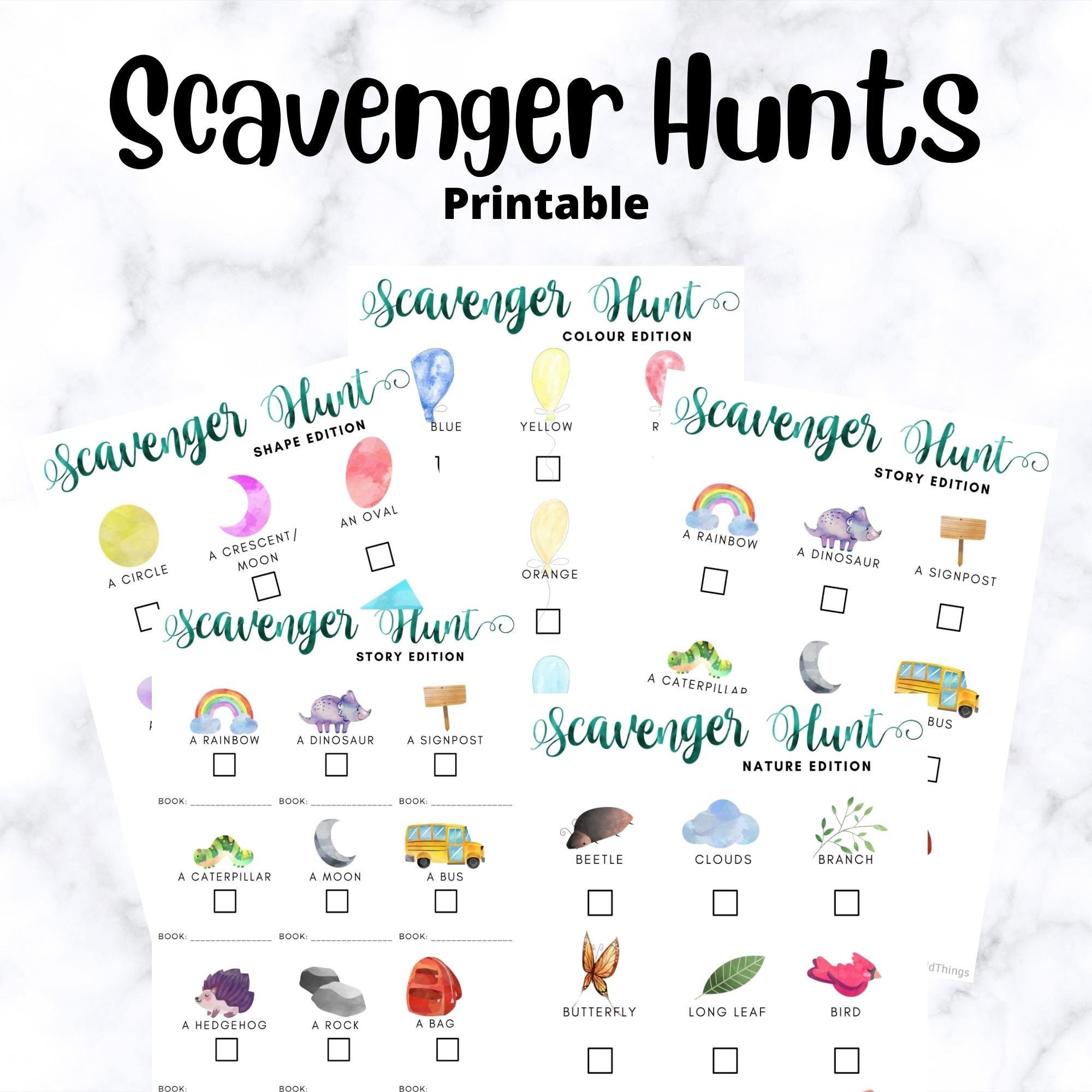 Scavenger Hunt Bundle - Etsy
