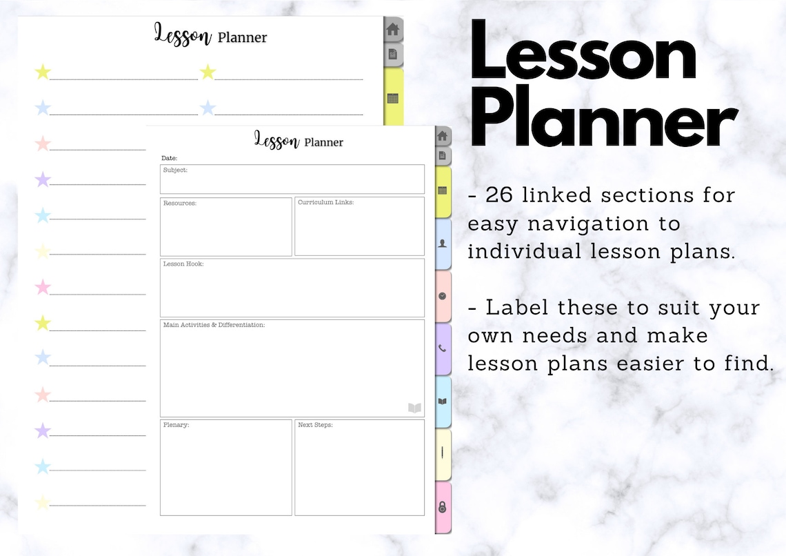 Undated Digital Teacher Planner August July for Goodnotes on - Etsy