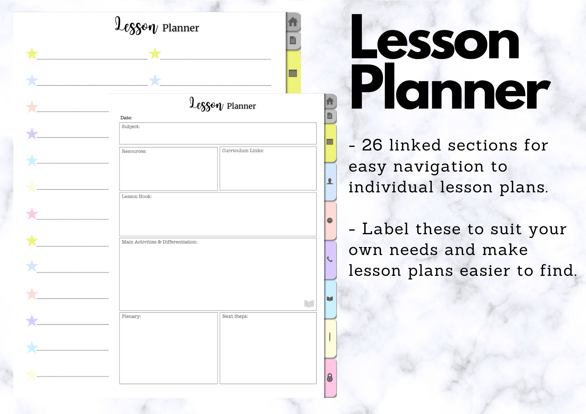 Undated Digital Teacher Planner August July for Goodnotes on iPad - Etsy