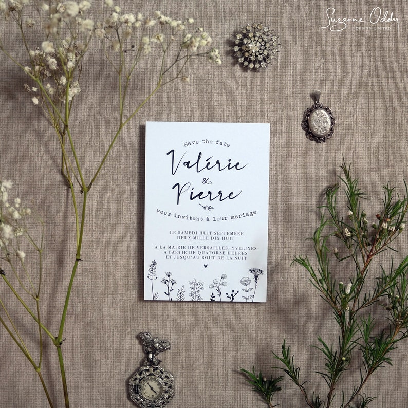 Rustic Save the Date Rustic Wedding Save the Date Card - Etsy