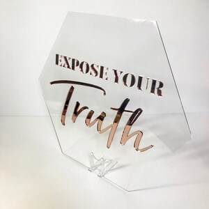 Hexagonal Acrylic Sign Perspex Sign Laser Cut Sign - Etsy UK