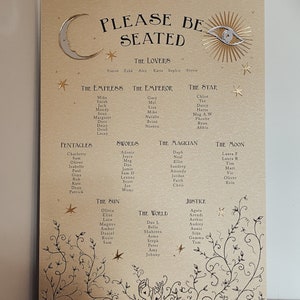 Whimsical Moon Wedding Seating Plan - Etsy