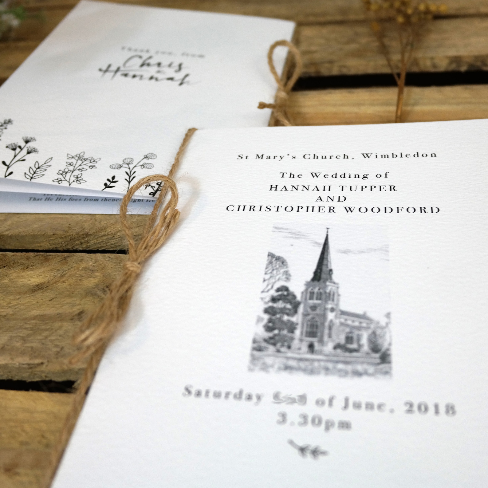 Order of Service Booklet - Etsy