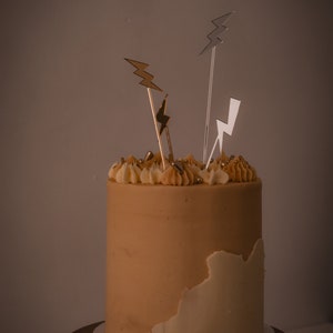 Lightening Bolts Celebration Cake Topper - Etsy