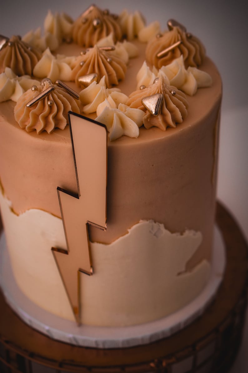 Lightening Bolts Celebration Cake Topper - Etsy