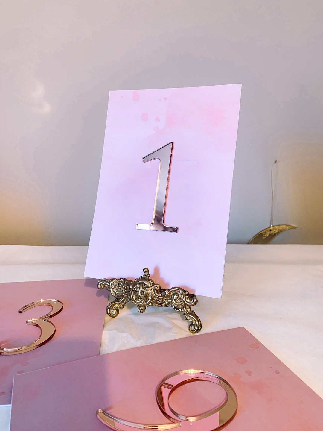 Blush Pink Table Numbers - Etsy