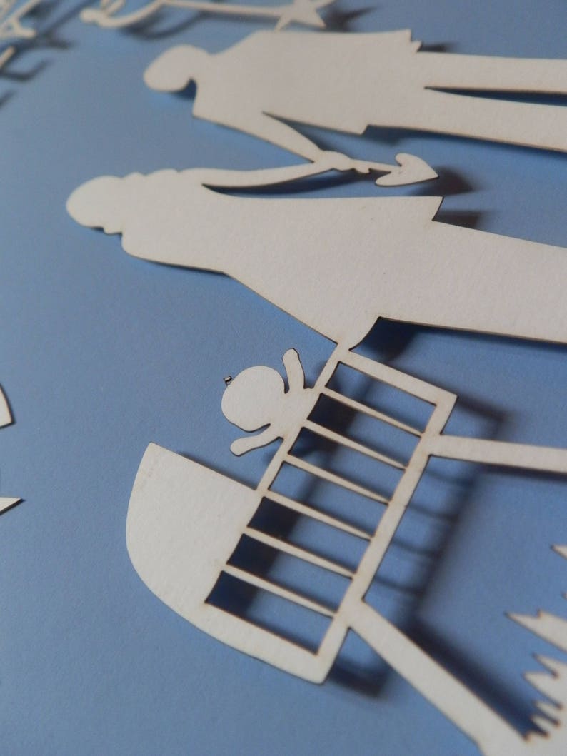 Family Paper Cut Family Portrait Newborn Gift Baby Gift | Etsy UK