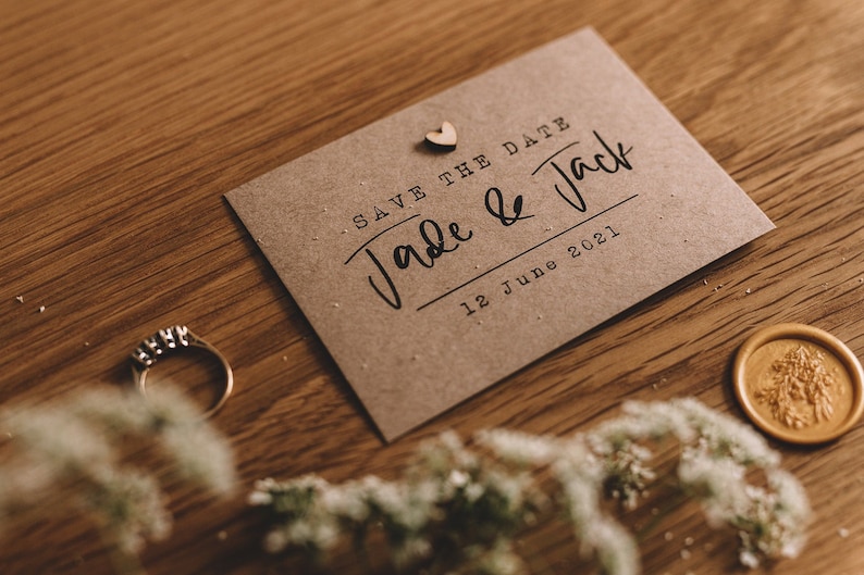 Rustic Wedding Invitation Save the Date Rustic Wedding Save - Etsy