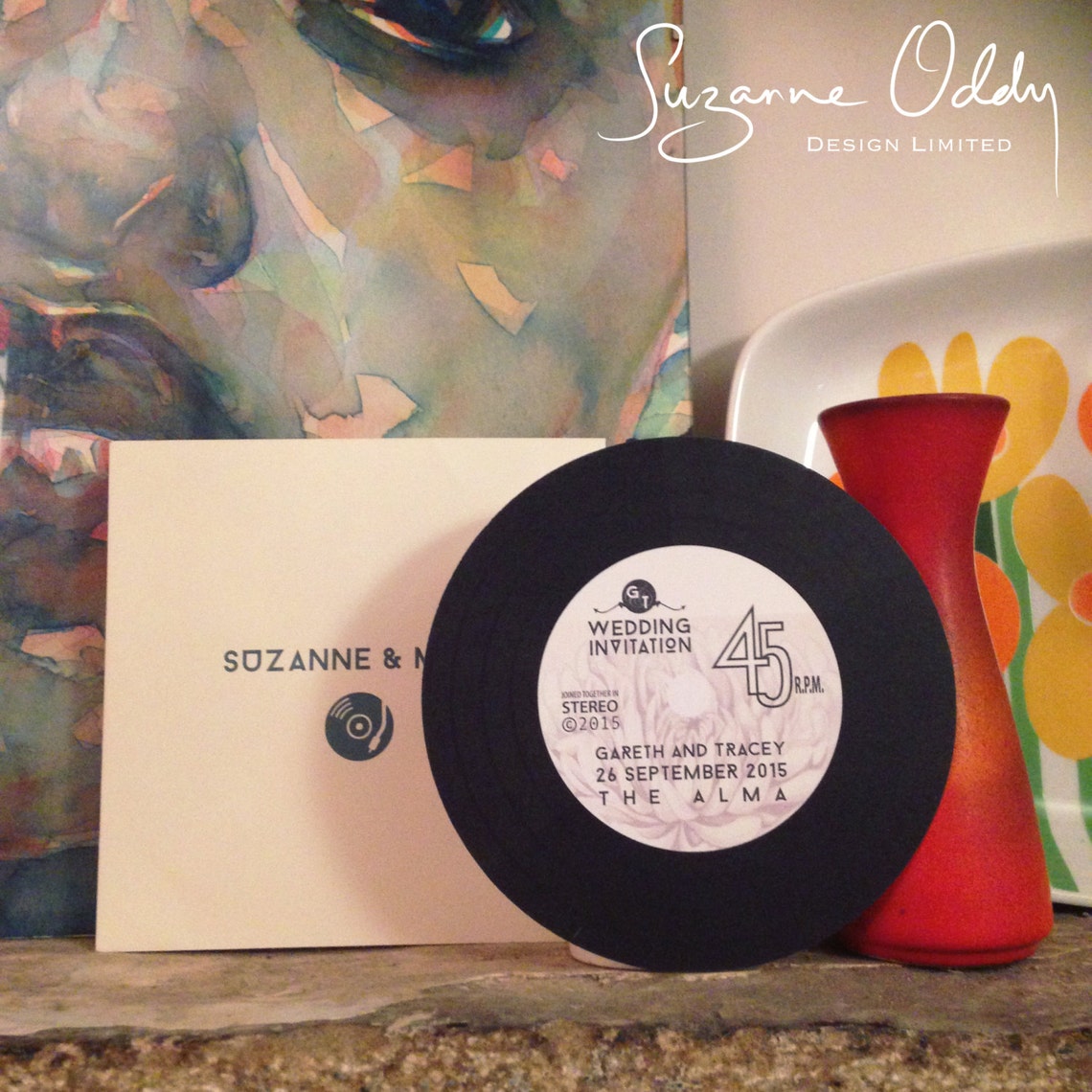 Record Invitation Record Wedding Stationery Music Themed - Etsy