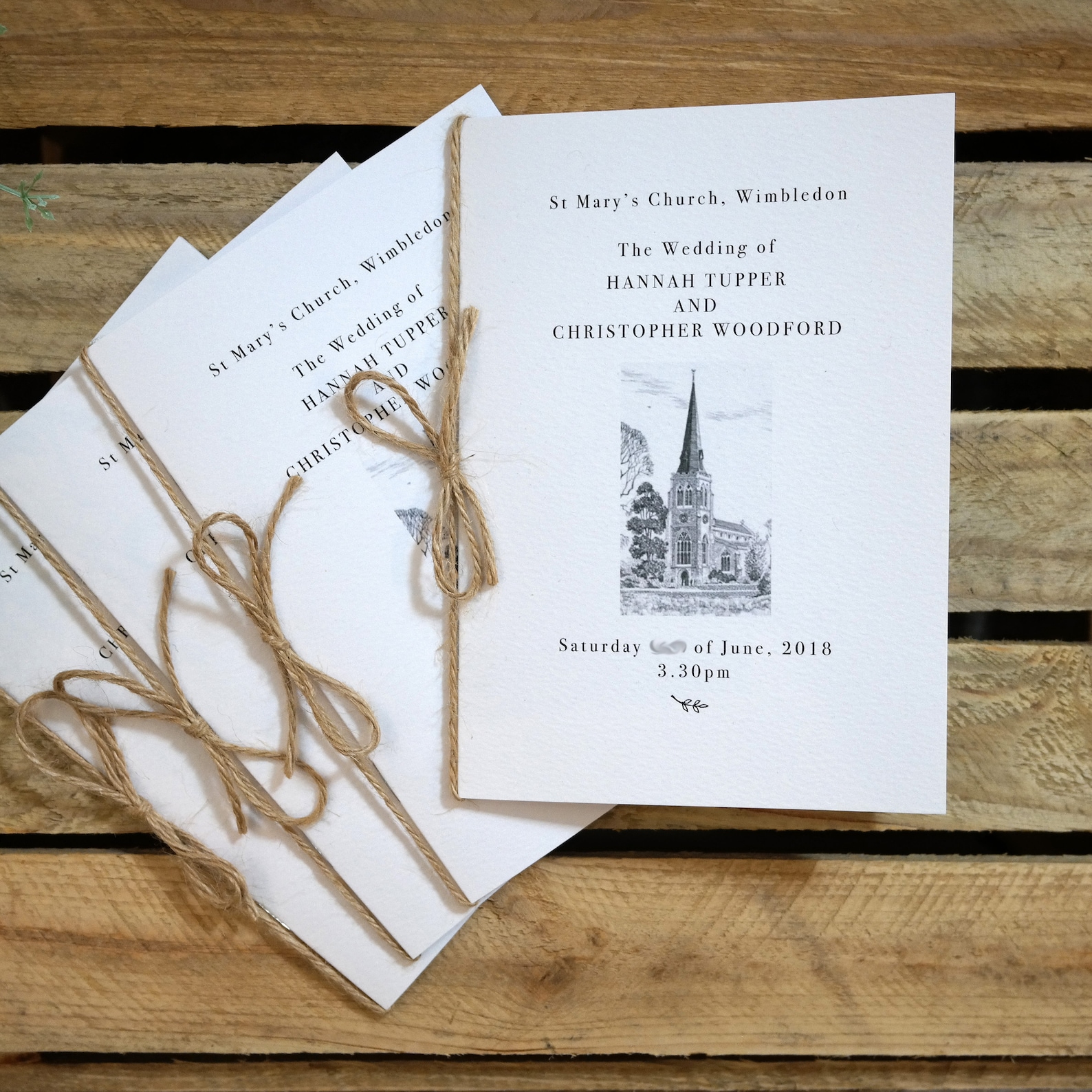 Order of Service Booklet - Etsy UK