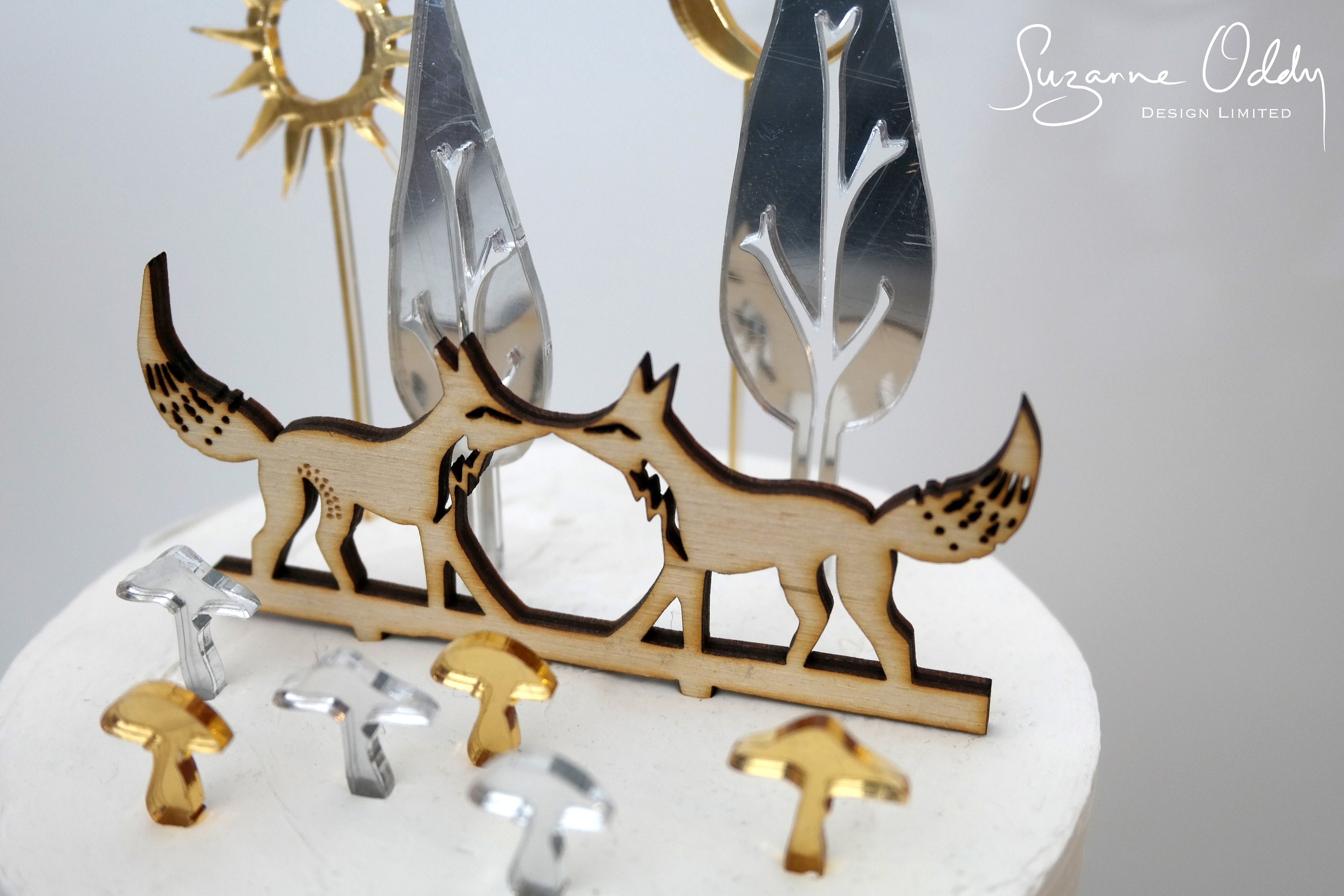 Fox Cake Topper Moon Cake Topper Sun Cake Topper Mushroom | Etsy