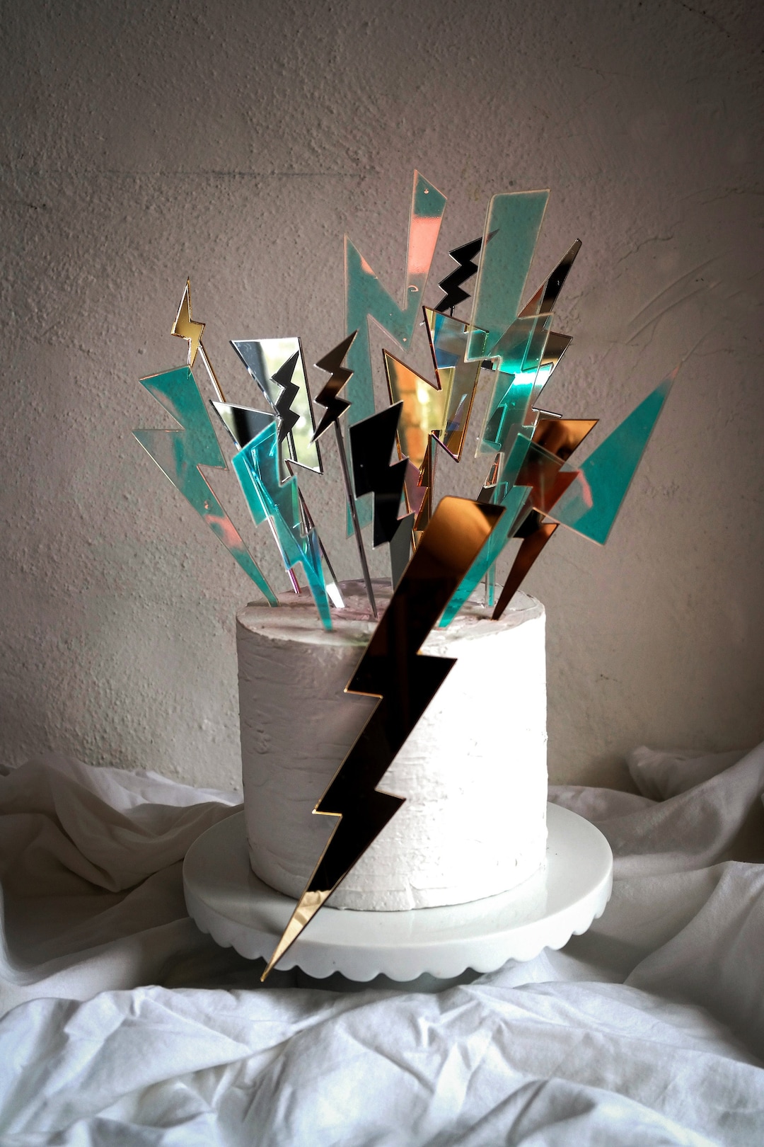 Lightening Bolts Celebration Cake Topper - Etsy