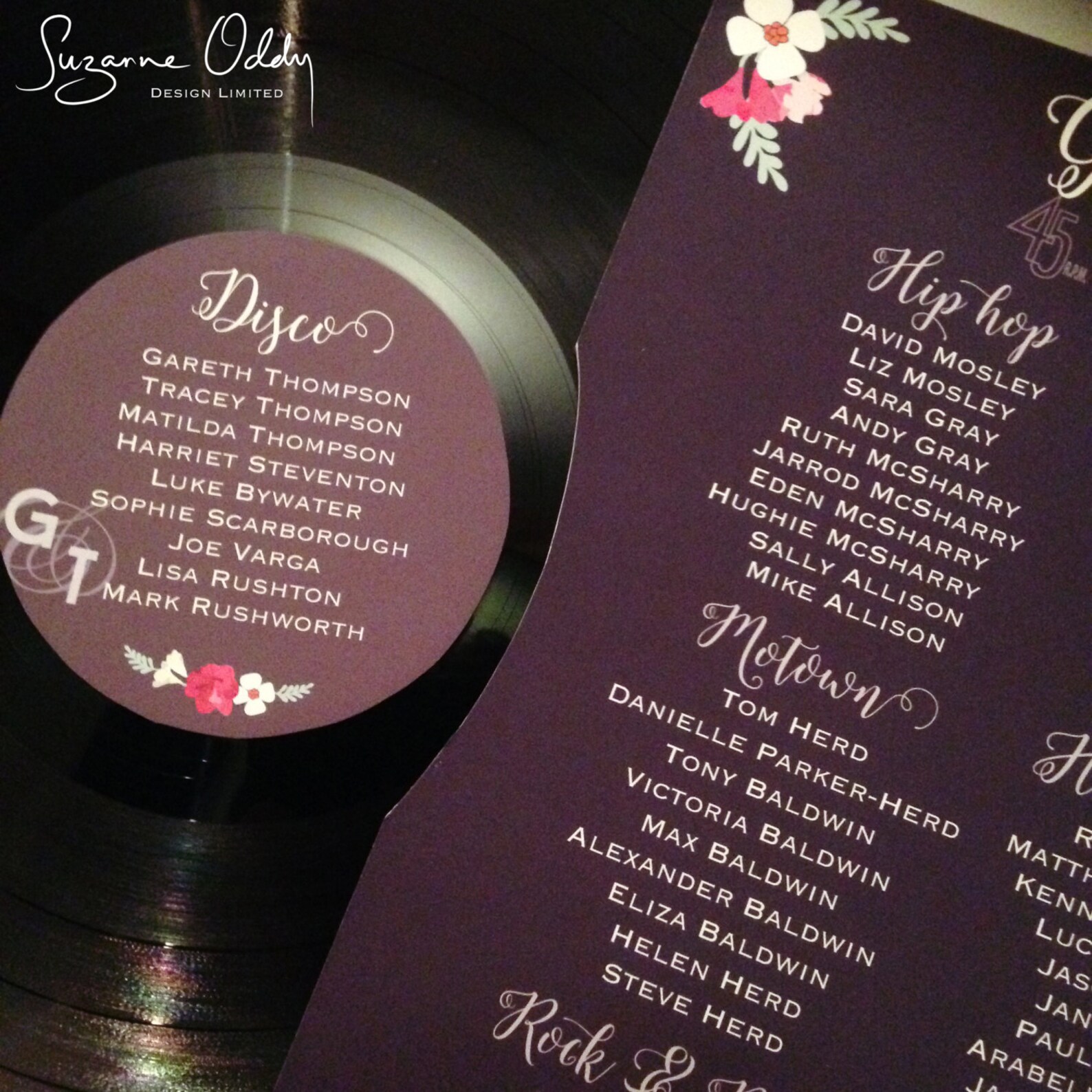 Record Invitation Record Wedding Stationery Music Themed - Etsy