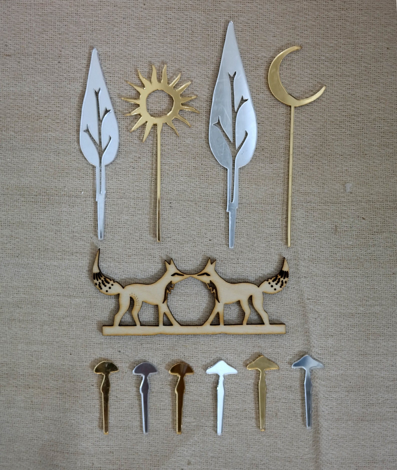 Fox Cake Topper Moon Cake Topper Sun Cake Topper Mushroom | Etsy